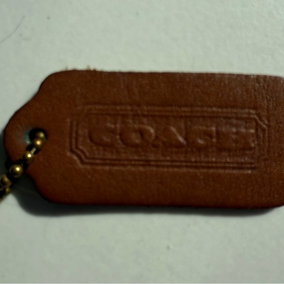 Coach | Bags | Coach Vintage Brown Leather Hangtag Hang Tag Replacement ...
